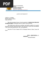 Appointment of Barangay Health Workers | PDF