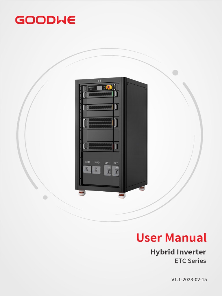 GW - ETC - User Manual-EN | PDF | Power Inverter | Alternating Current
