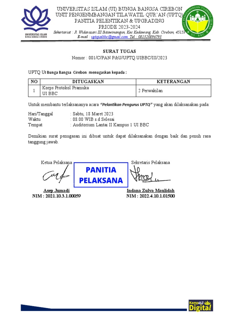 004 Surat Tugas Kpp Pdf