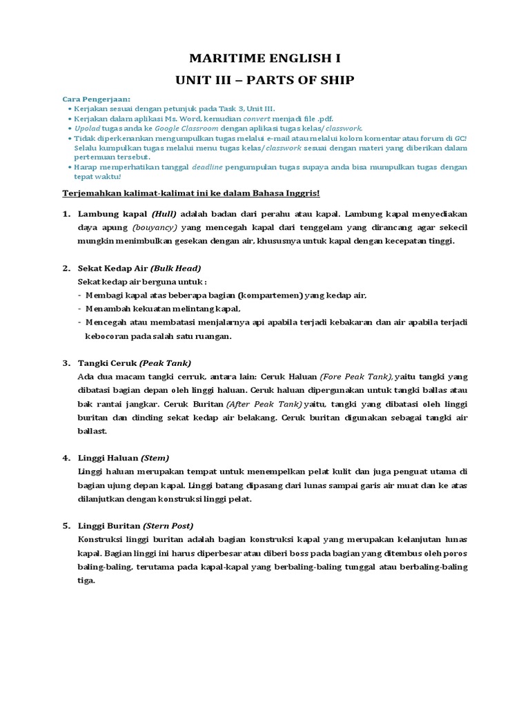 After Peak Tank dalam Konstruksi Kapal | PDF | Sains & Matematika ...