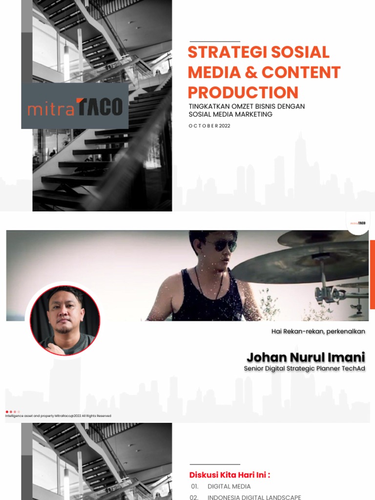 MitraTACO - Socmed Strategy & Content Creation Oct 2022 | PDF | Sales | Public Sphere