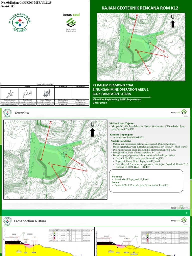 Kajian Geotek Rencana Pelebaran ROM K12 | PDF