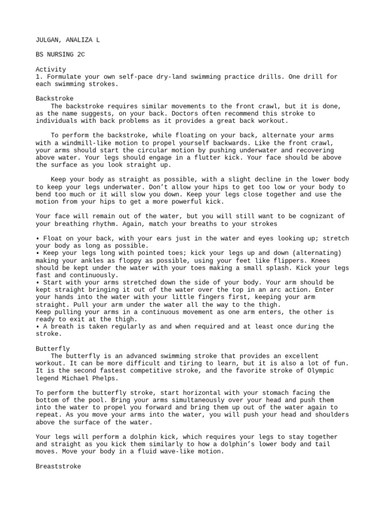 Pe3 Module 3 Activity (Submitted) | PDF | Outdoor Recreation Techniques ...