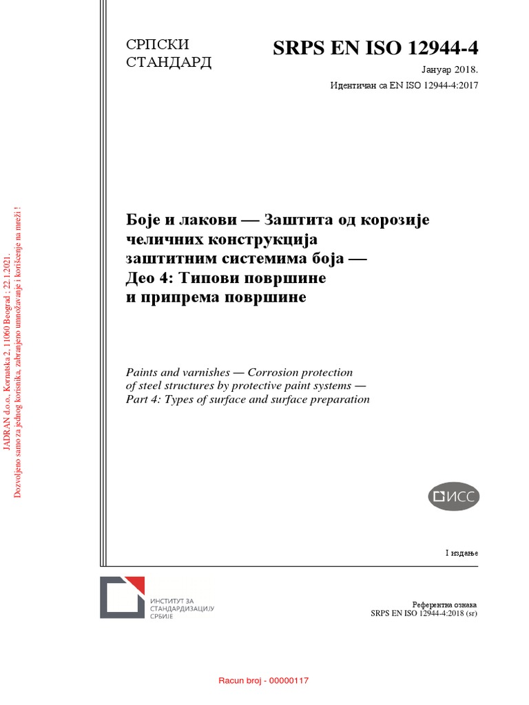 SRPS en Iso 12944-4 | PDF