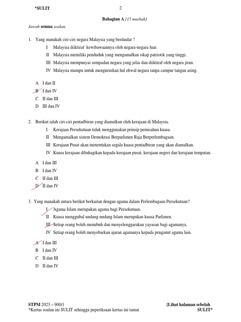 Soalan Trial S1 - Muar | PDF
