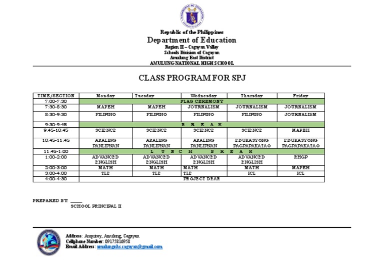Class Program SPJ | PDF