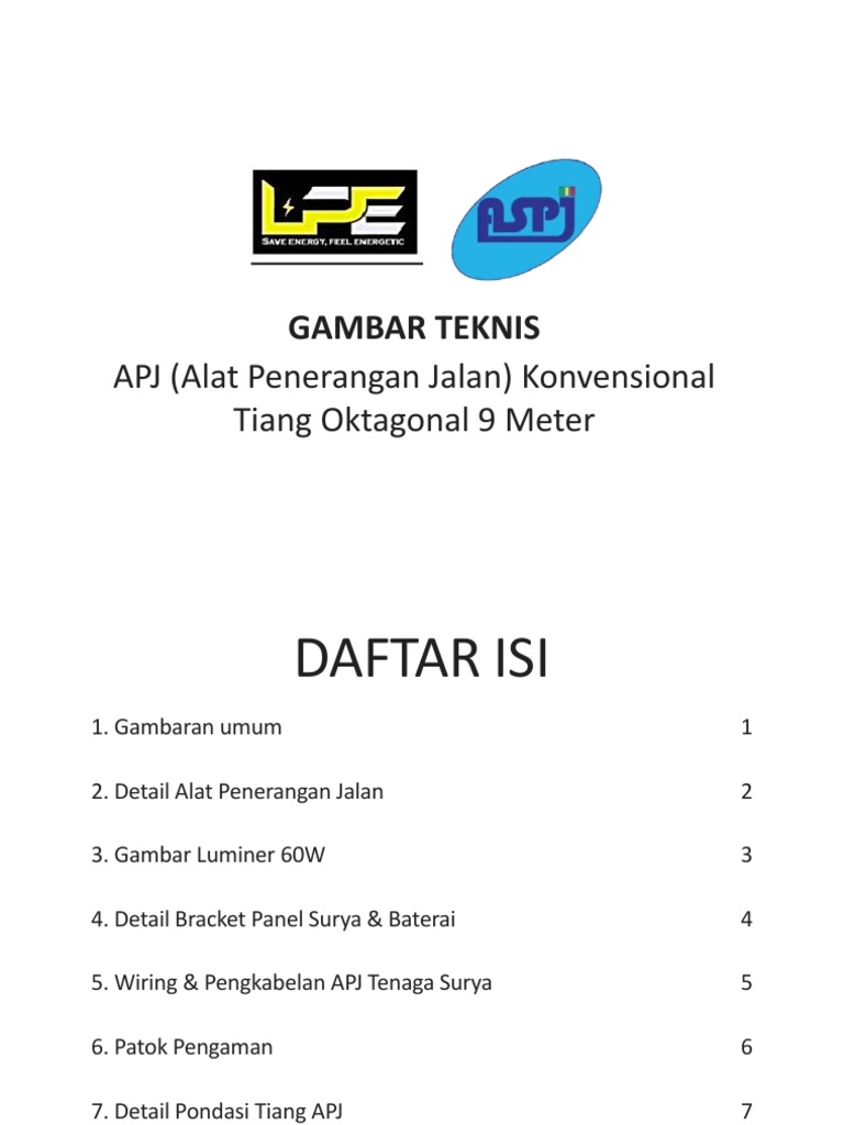 Gambar Teknis Ekatalog PJUTS VDC60-ASPJ | PDF