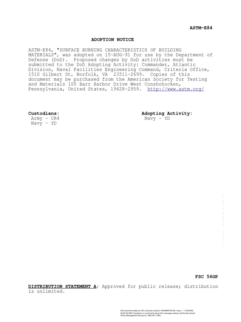 Astm E84 | PDF