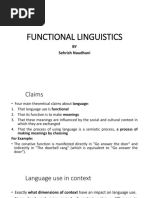 Halliday's Functions of Language | PDF | Semantics | Communication