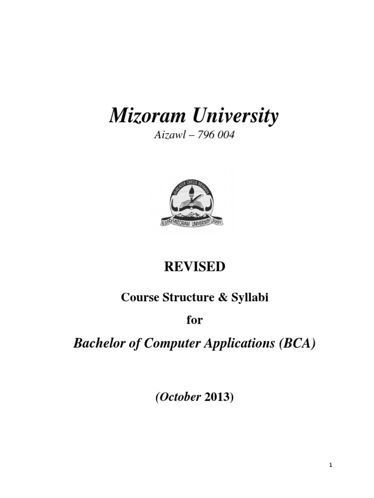 Bca Syllabus 2014 | Download Free PDF | Computer Programming | University And College Admission