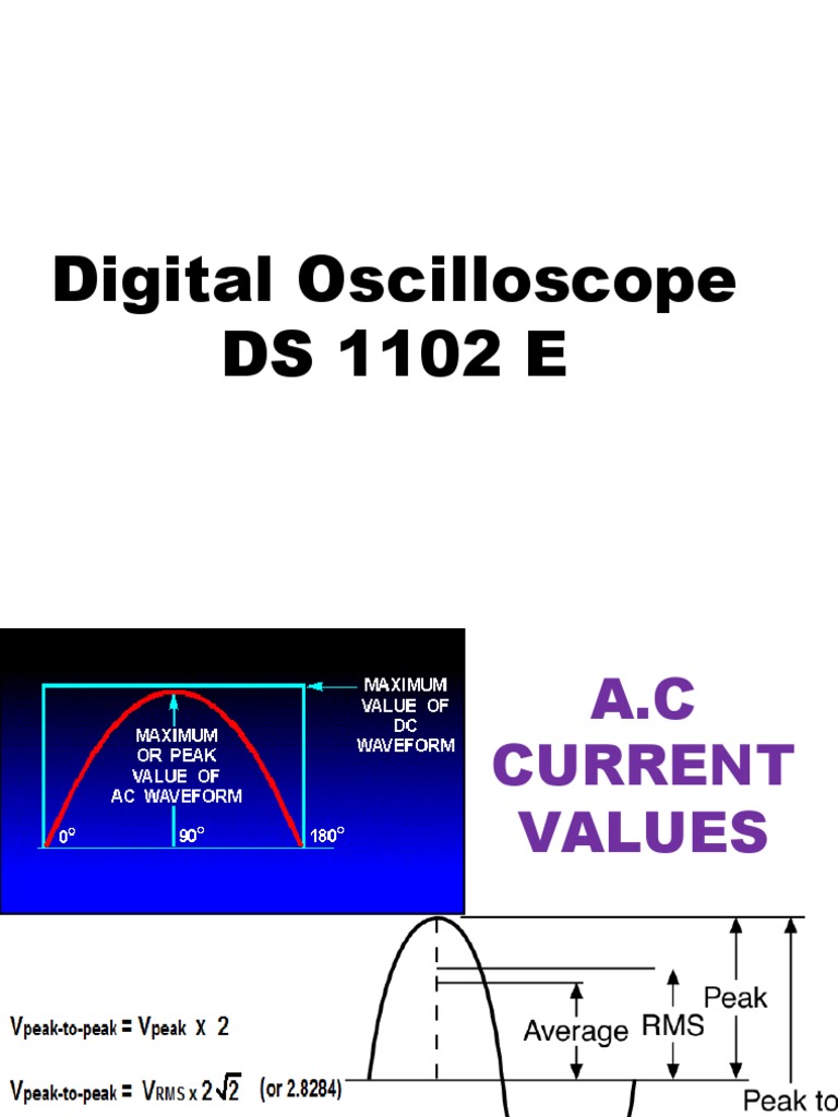 Digital Oscilloscope DS 1102 E Slides ELCELB1 | PDF | Information And ...