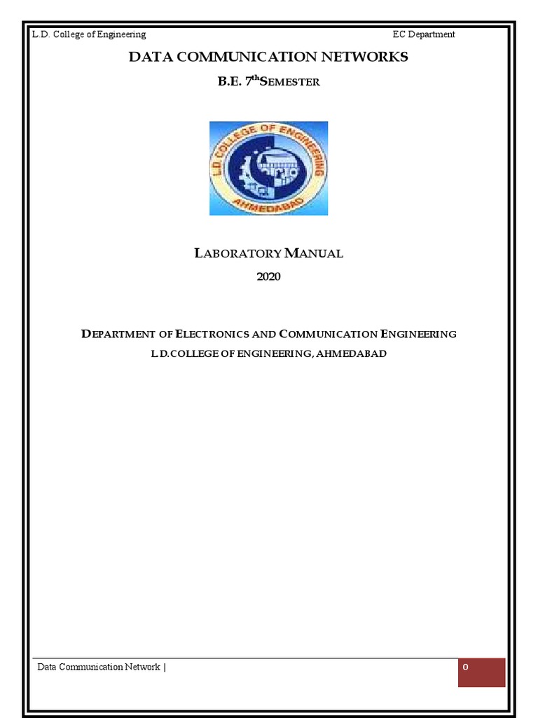 DCN Manual 2019 | PDF | Routing | Computer Network