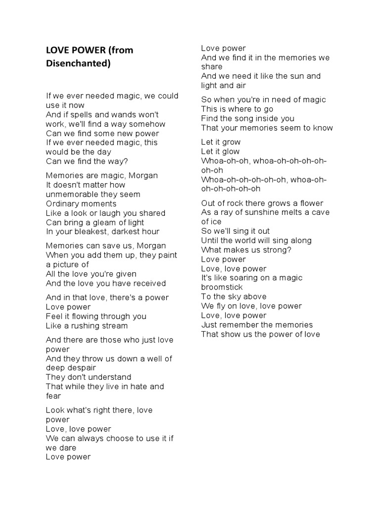 Love Power (Disenchanted) | PDF | Poetry