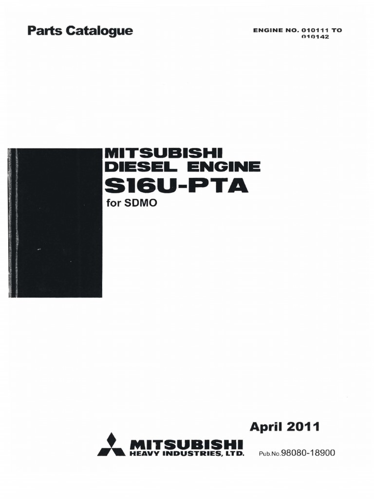 98080-18900 - Parts Catalogue S16U-PTA For SDMO - Apr.2011 | PDF ...