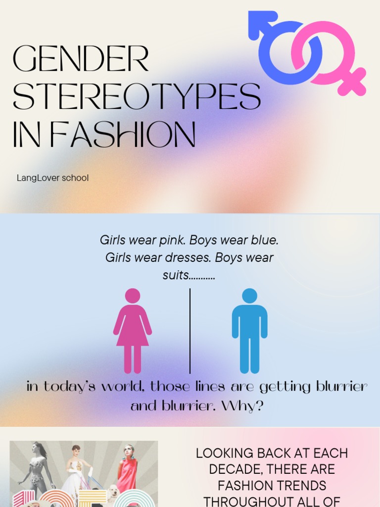 Gender Stereotypes in Fashion | PDF