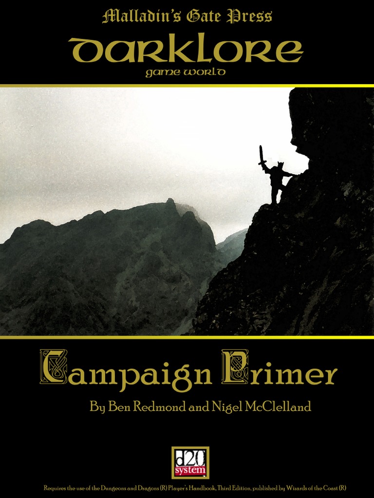 Dark Lore Campaign Primer | PDF | D20 System | God