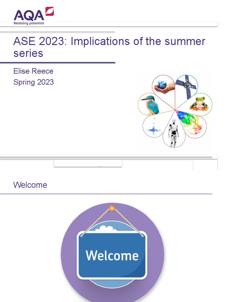 Aqa Ase 2023 Implications Summer Series Presentation | PDF | Materials ...