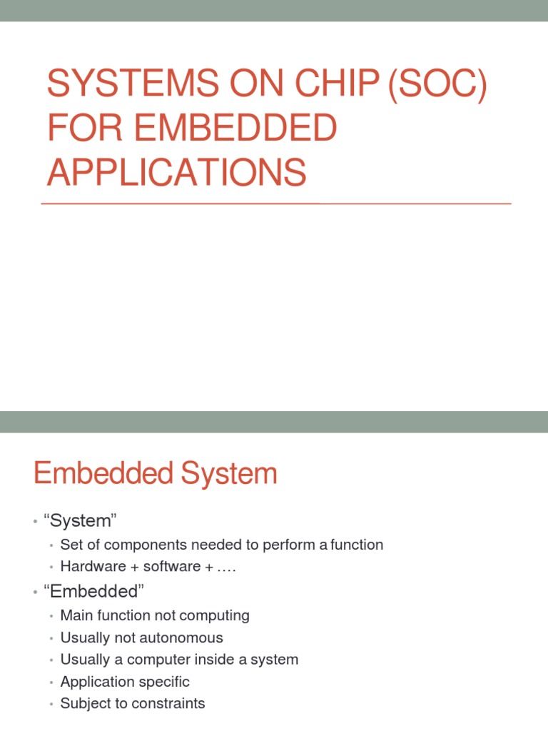 Systems On Chip - Philomina | PDF | System On A Chip | Electronic Design