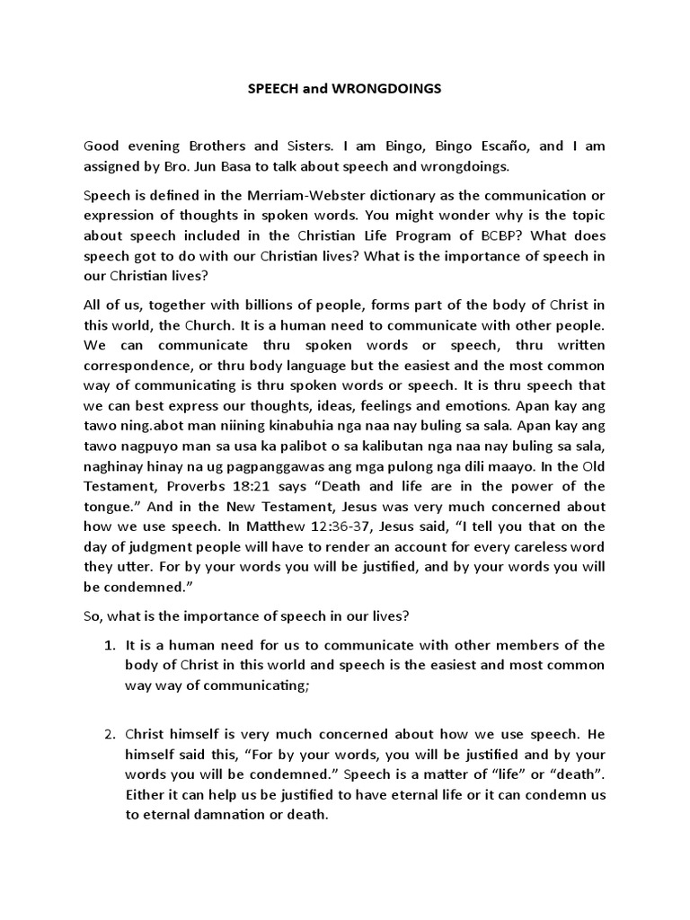 Speech and Wrongdoing | PDF