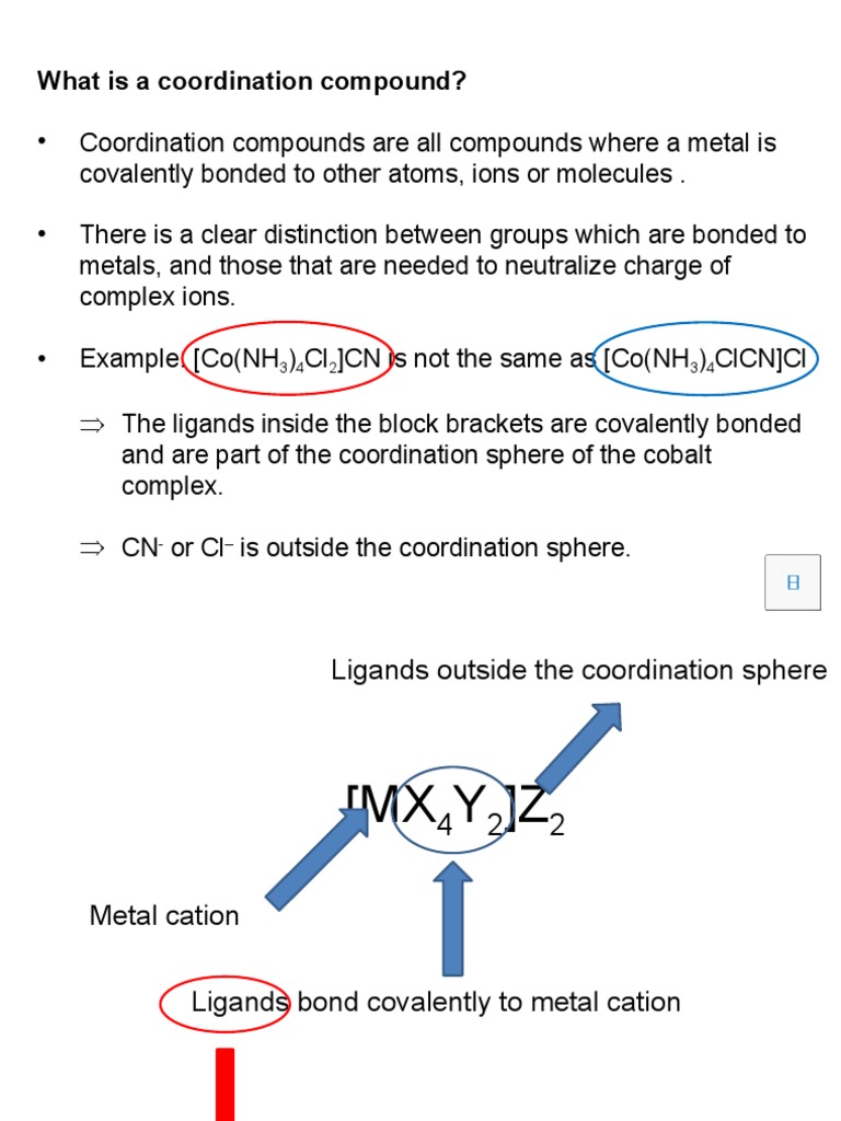 Coordination Compounds Overview | PDF | Coordination Complex | Ligand