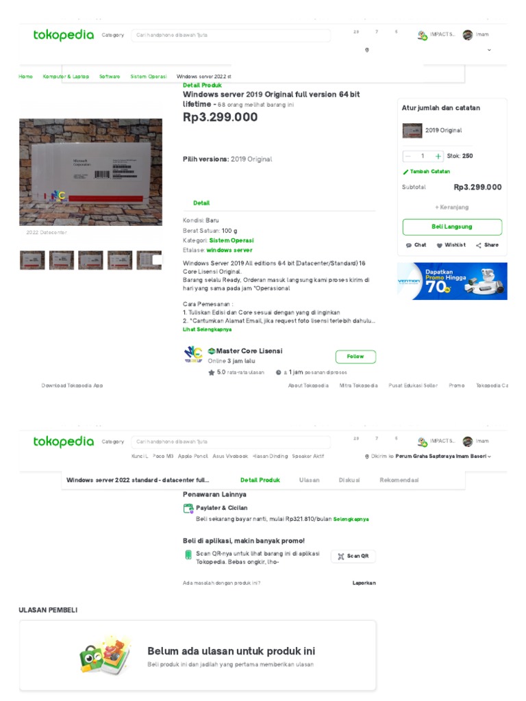 Harga Windows Server 2019 Original | PDF