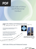 Acm Code of Ethics | PDF | Computing | Association For Computing Machinery