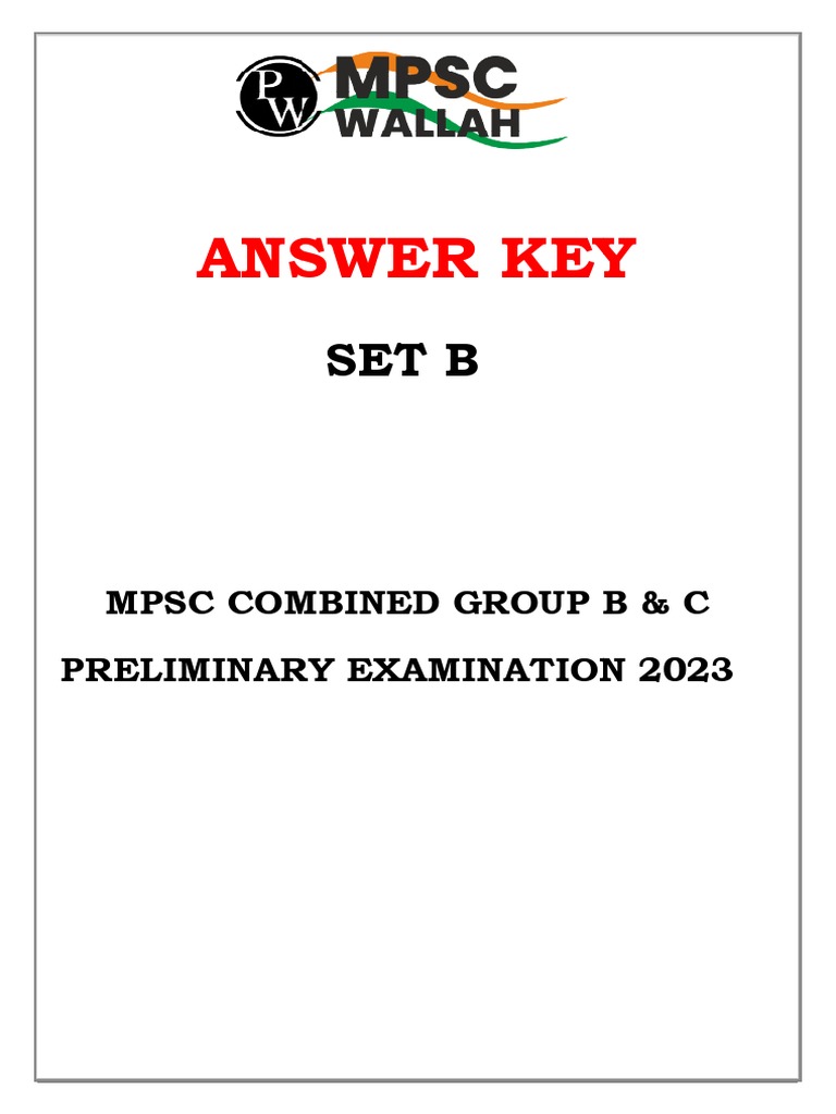ANSWER KEY Combine Group B & C-1 | PDF