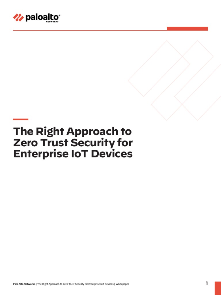 Right Approach Zero Trust Iot | PDF | Internet Of Things | Computer ...