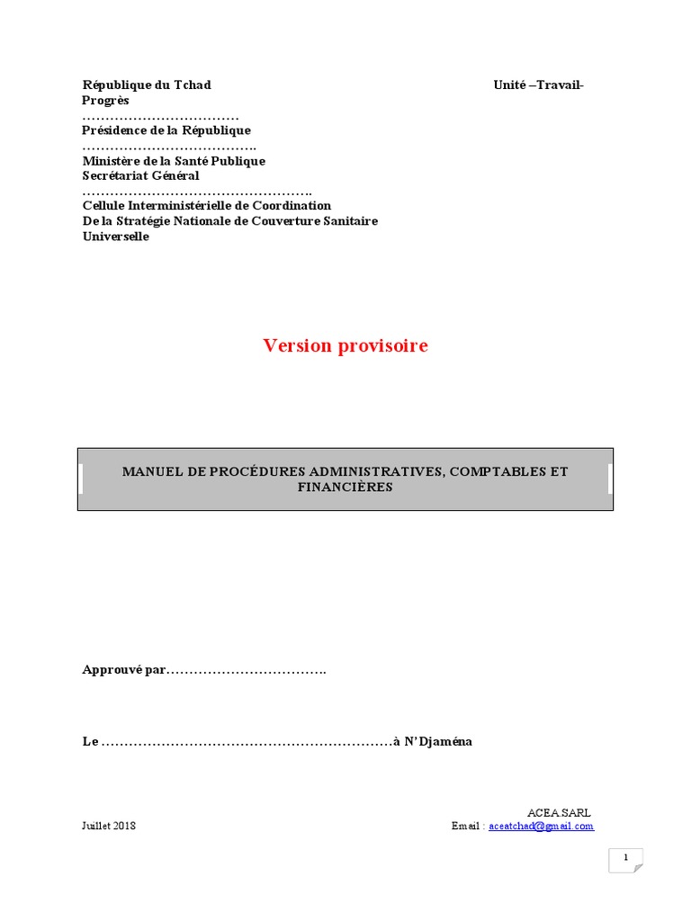 Manuel de Procedure | PDF