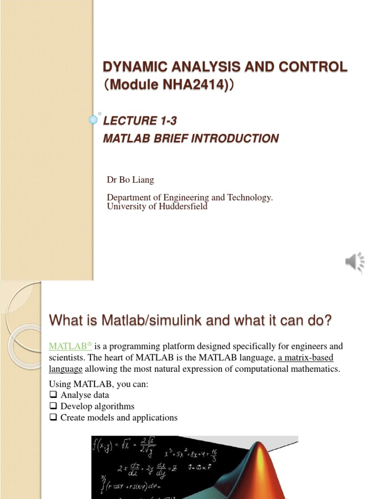 NHA2414 - Lecture - 1-3 Matlab Introduction | PDF | Matlab | Computer ... NHA2414 - Lecture - 1-3 Matlab Introduction | PDF | Matlab | Computer ...