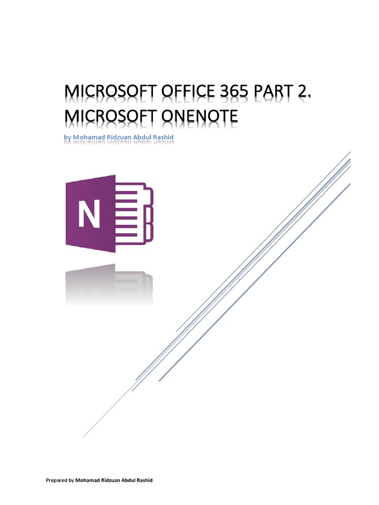 Manual - Microsoft Office 365 Part 2 - Microsoft OneNote | Download ...