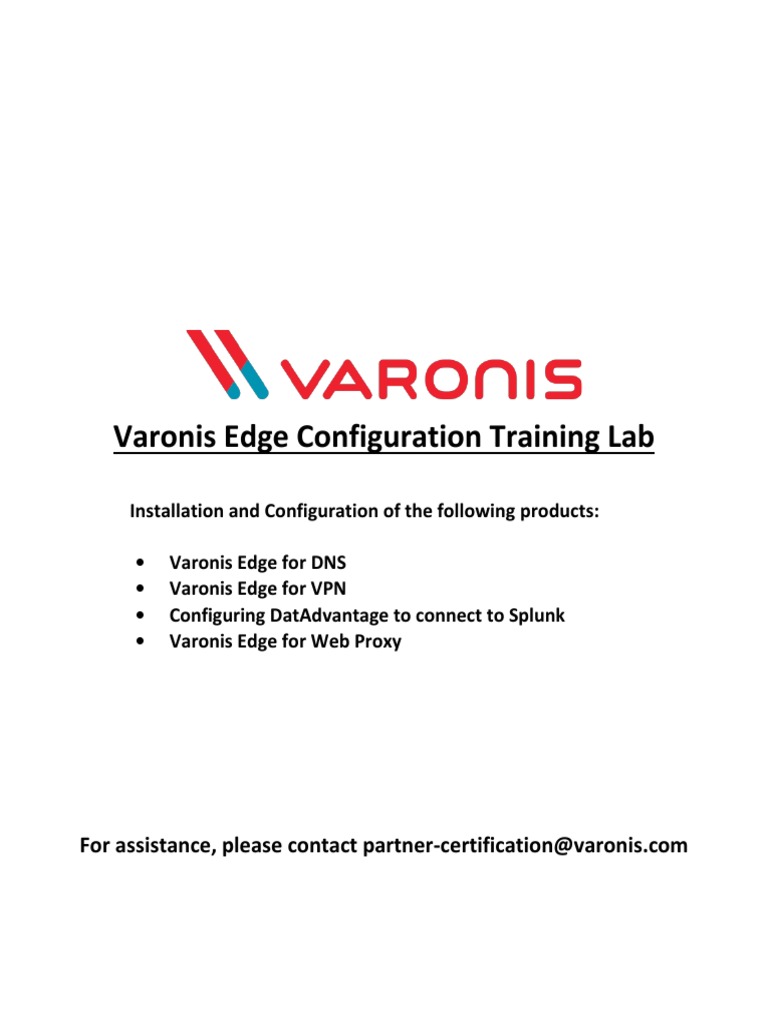 5-Varonis Edge Configuration Training Lab 8.5 | PDF | World Wide Web | Internet & Web