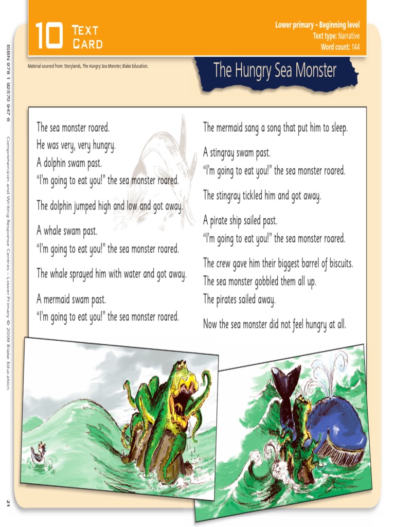 The Hungry Sea Monster | PDF
