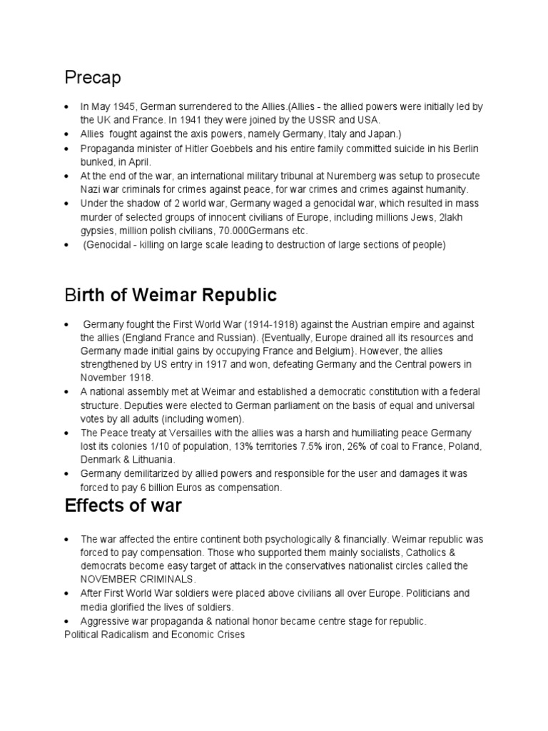 Hitler's Path to Power and Nazism | PDF | Nazi Germany | Weimar Republic