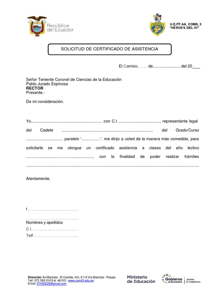 Certificado de Asistencia | PDF