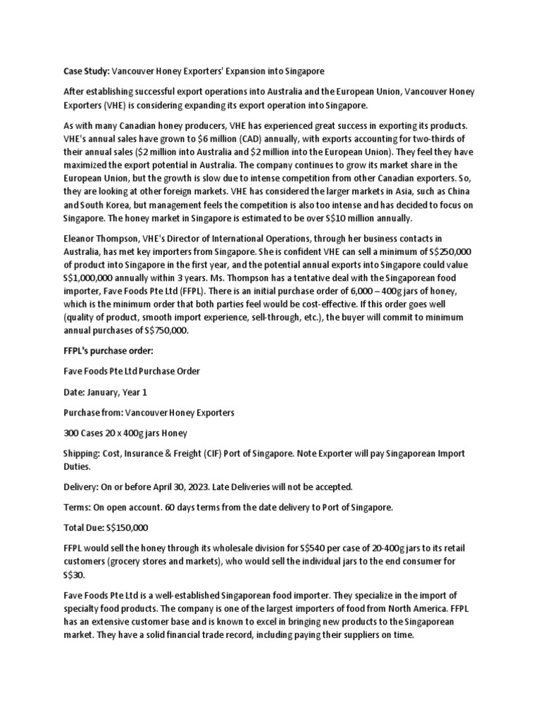 Sample Case Study | PDF | Cost Of Goods Sold | Revenue Sample Case Study | PDF | Cost Of Goods Sold | Revenue