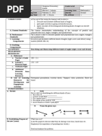 Lesson Plan in Math | PDF | Angle | Lesson Plan