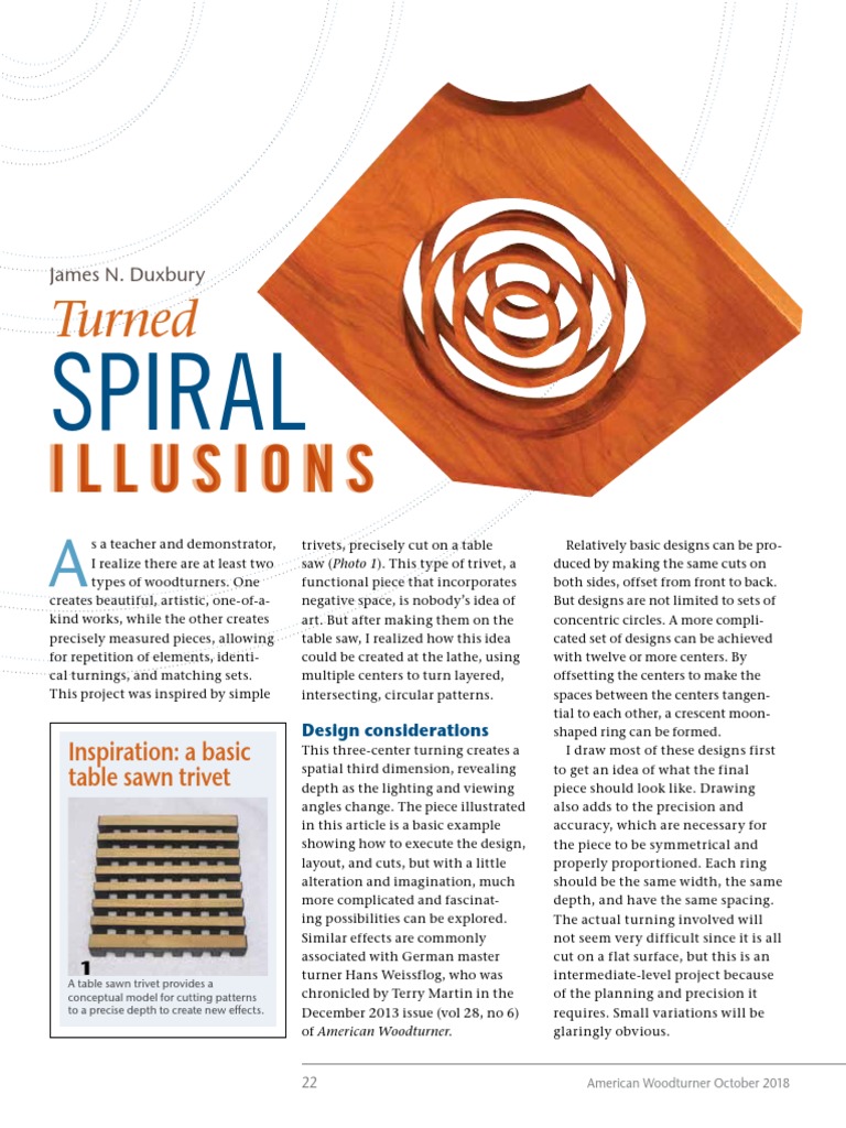 Spiral Illusions Article | PDF | Tools | Metalworking
