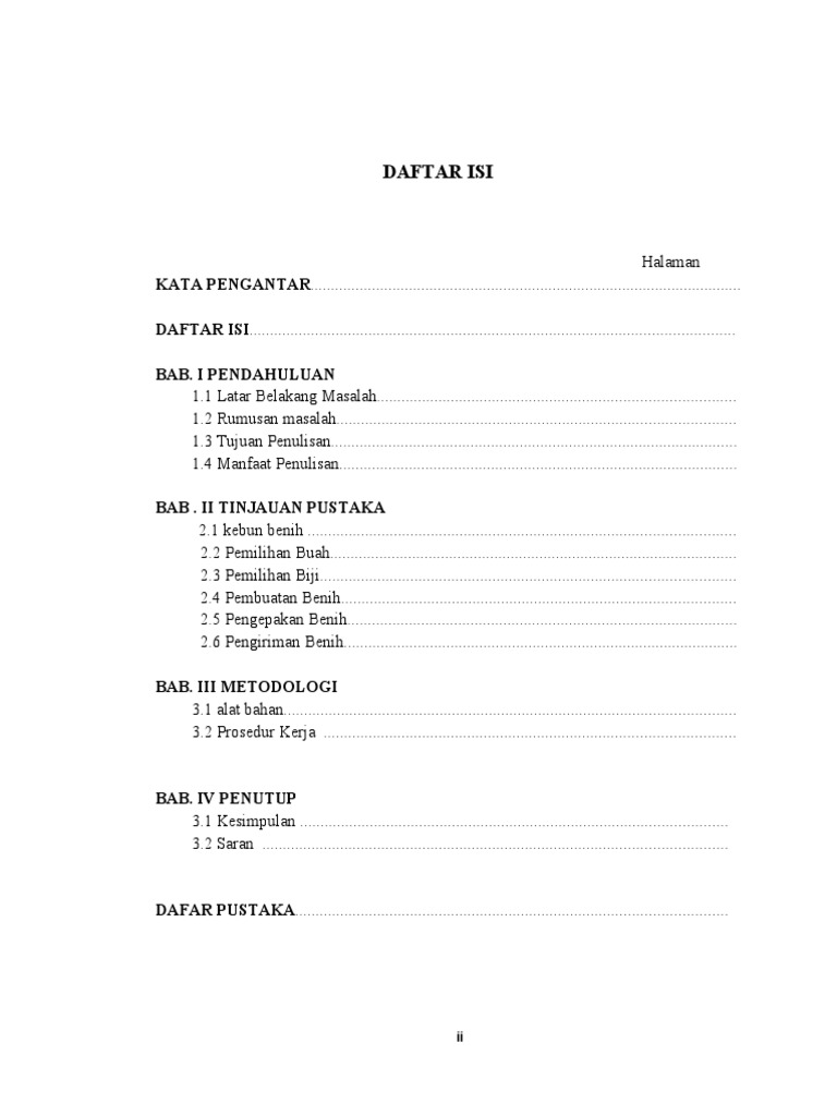 Daftar Isi | PDF