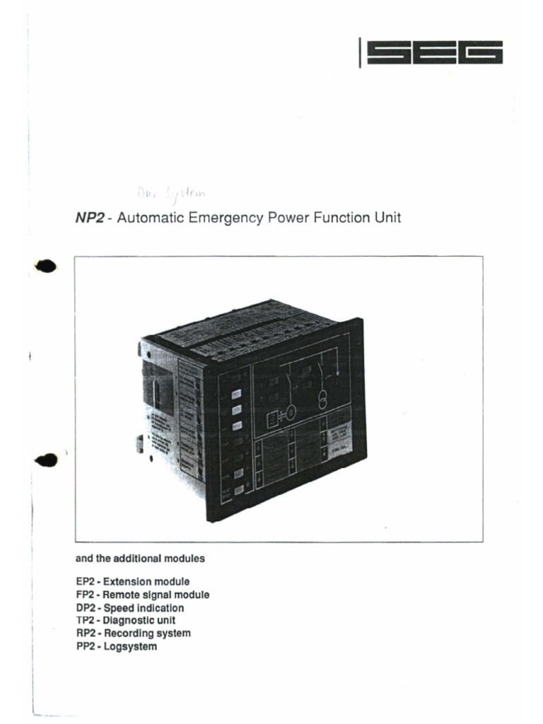NP2 - Automatic Emergancy Power Function Unit | PDF