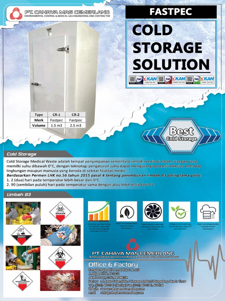 COLD STORAGE CR-1 Dan CR-2 | PDF