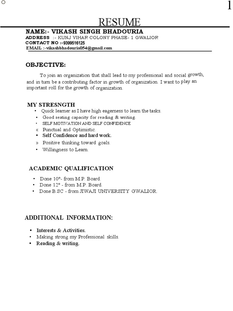 vikash resume | PDF