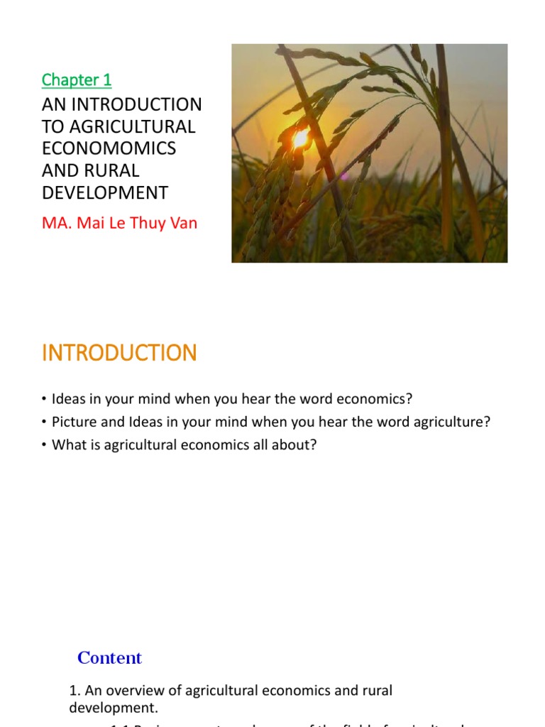 T NG H P Slide KTNN | PDF | Agriculture | Agricultural Economics