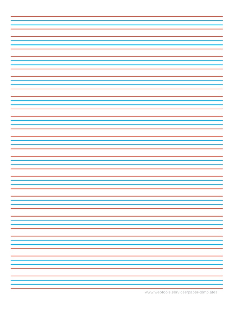 Four Lines English Alphabet Writing Paper Template-1000 | PDF