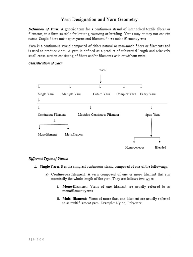 Yarn Geometry | PDF | Yarn | Deformation (Engineering)