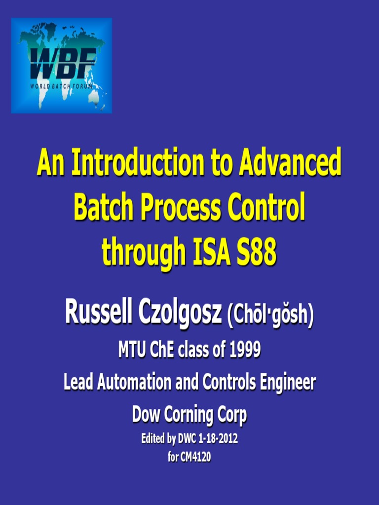 Intro To S88 | PDF | Computing | Systems Engineering