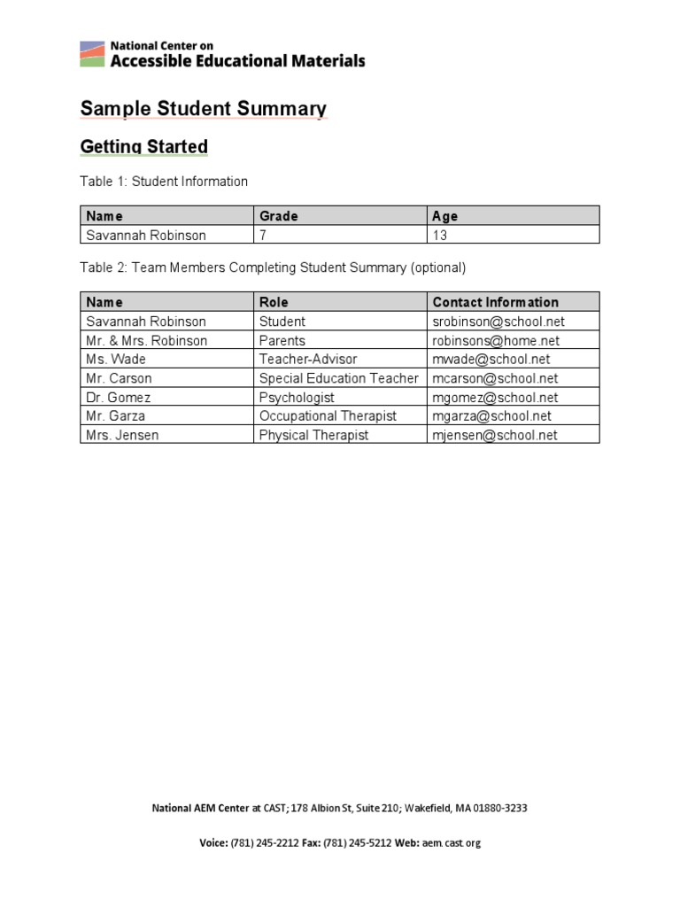 Sample Student Summary | Download Free PDF | Human Communication | Learning