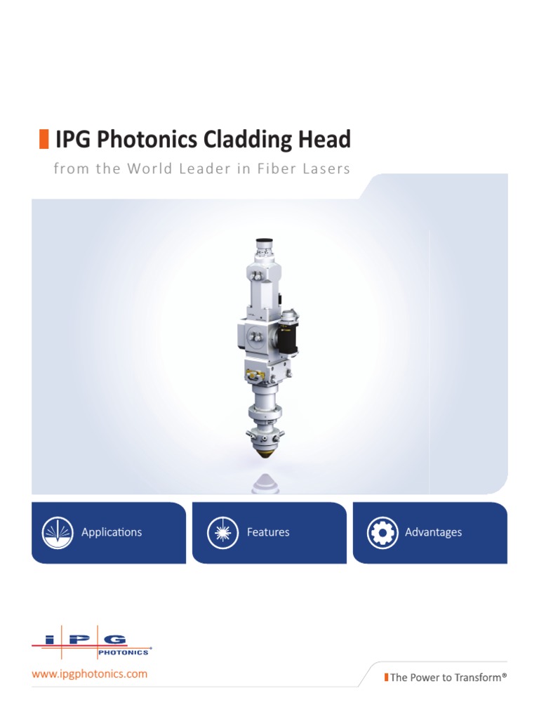 IPG Photonics Cladding Head Brochure | PDF | Optics | Electromagnetic ...