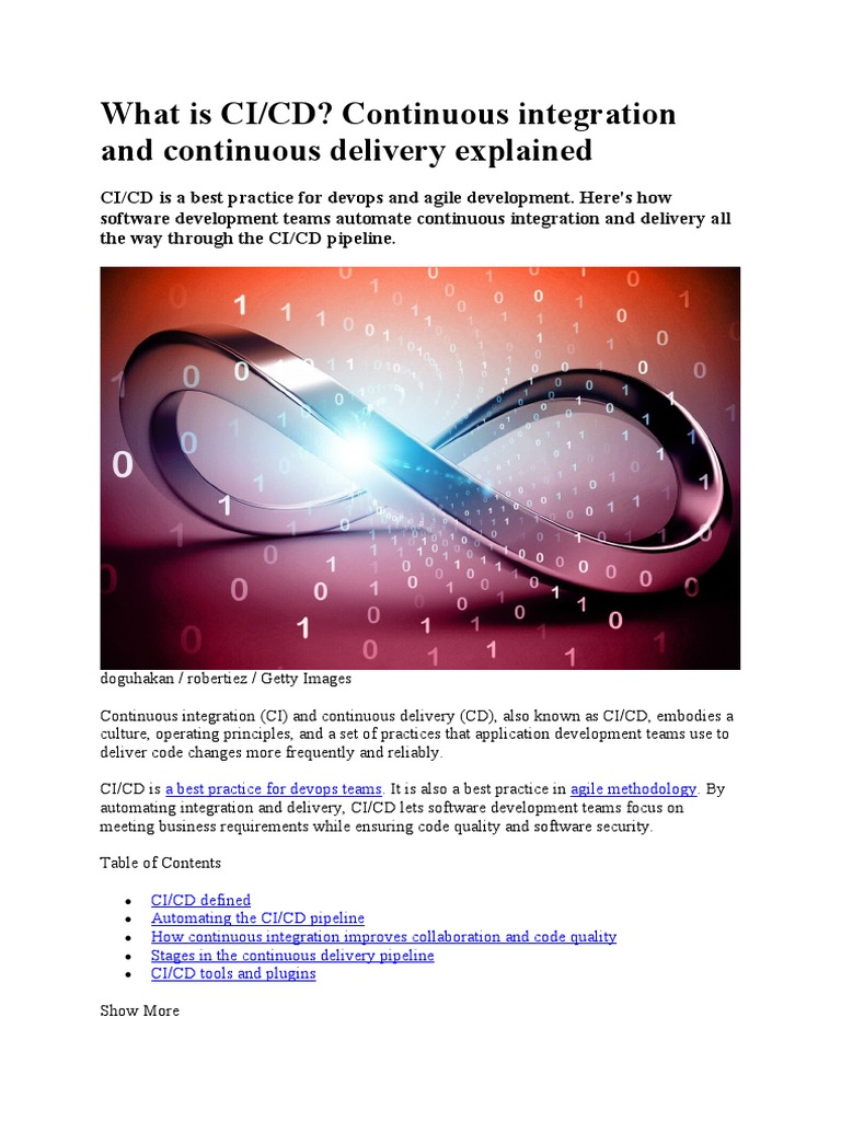What Is CI-CD | PDF