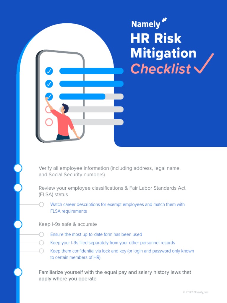 HR Risk Mitigation Checklist | PDF